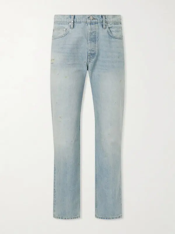 CHERRY LOS ANGELES Straight-leg Distressed Jeans