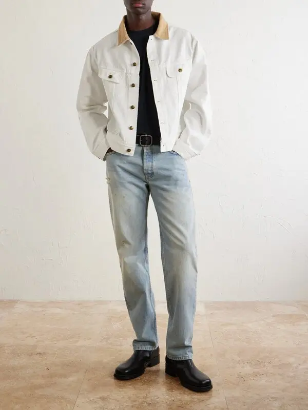 CHERRY LOS ANGELES Straight-leg Distressed Jeans