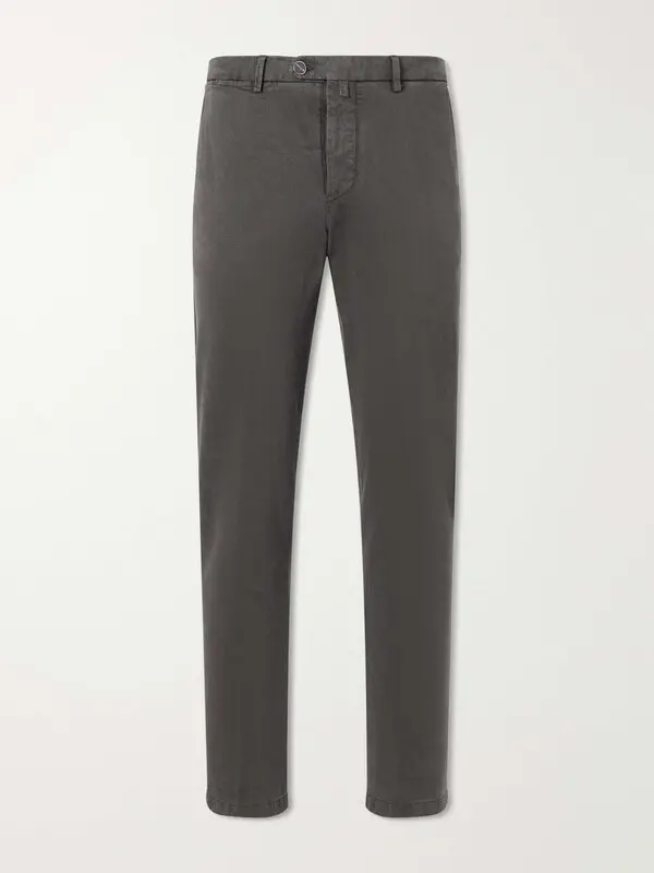 Kiton Straight-leg Lyocell-blend Trousers