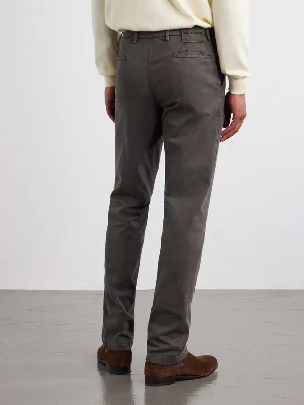 Kiton Straight-leg Lyocell-blend Trousers