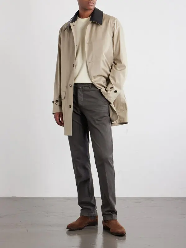 Kiton Straight-leg Lyocell-blend Trousers
