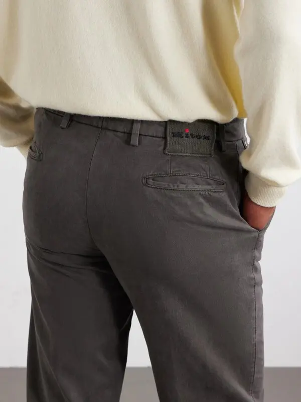Kiton Straight-leg Lyocell-blend Trousers