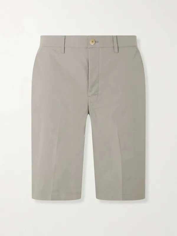 Rick Owens Straight-leg Cotton-blend Canvas Shorts