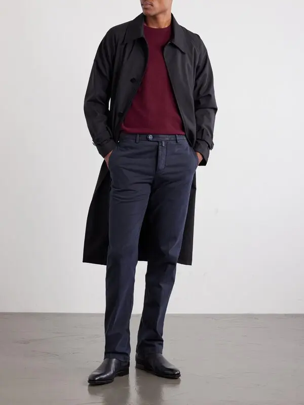 Kiton Straight-leg Lyocell-blend Trousers