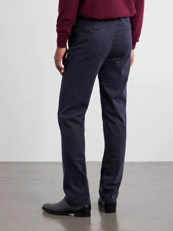 Kiton Straight-leg Lyocell-blend Trousers