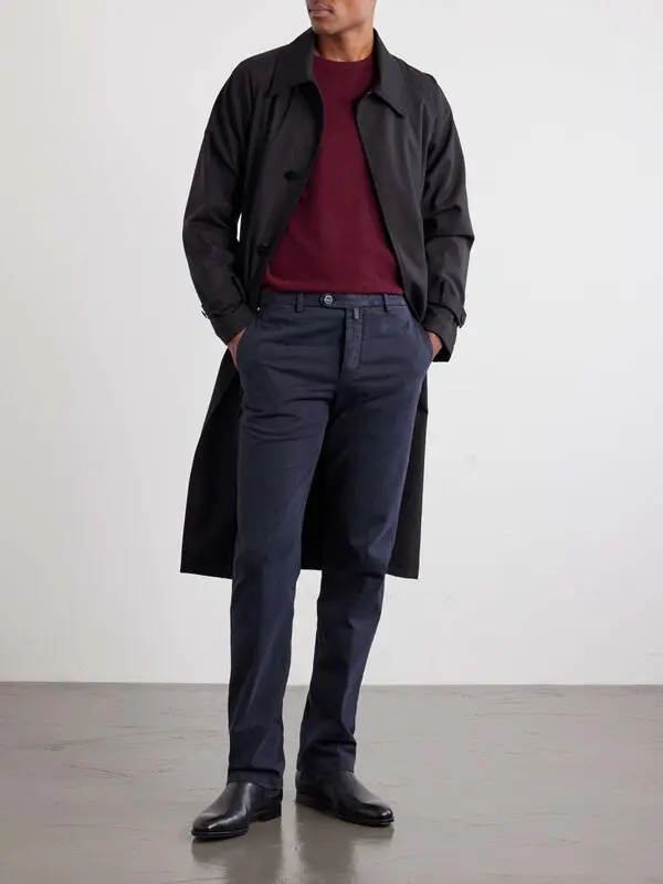 Kiton Straight-leg Lyocell-blend Trousers