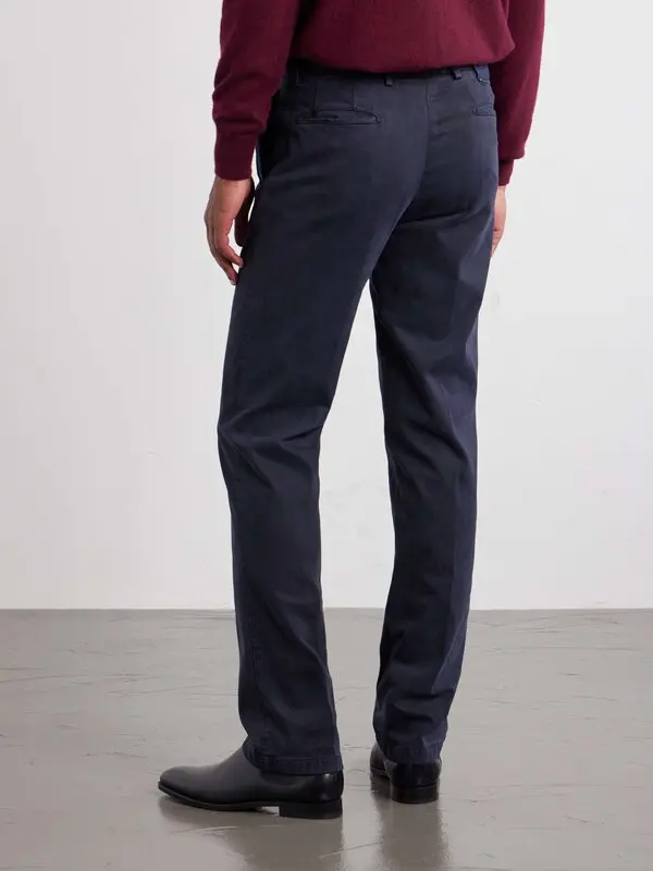 Kiton Straight-leg Lyocell-blend Trousers