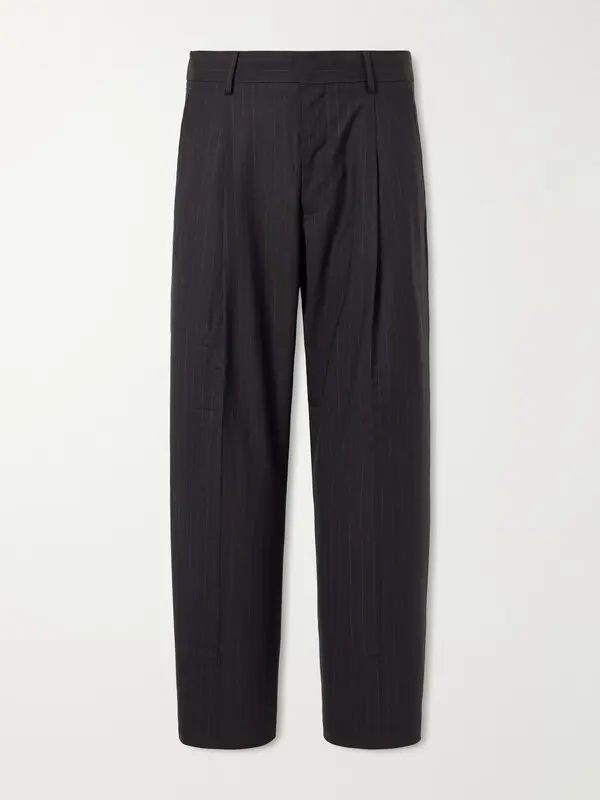Nn07 Straight-leg Pleated Woven Trousers