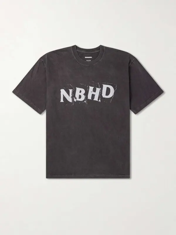 NEIGHBORHOOD Logo-printed Cotton-jersey T-shirt