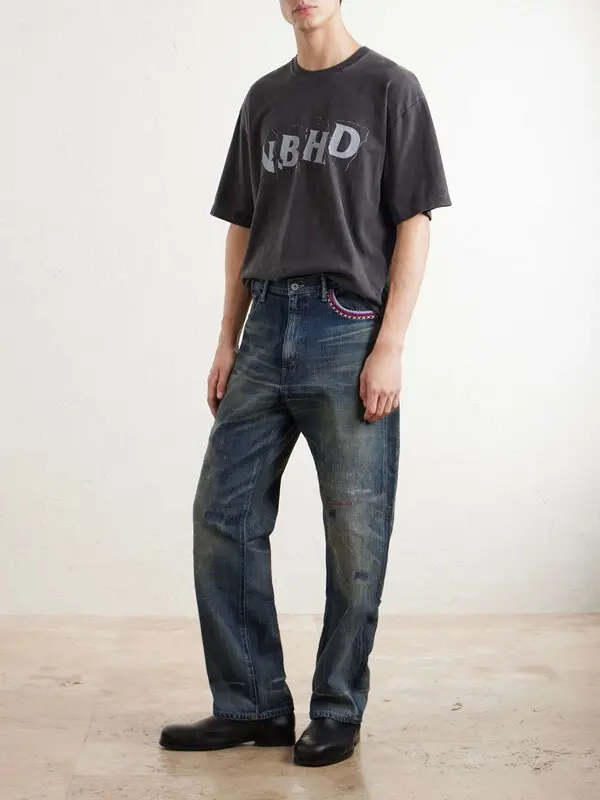 NEIGHBORHOOD Logo-printed Cotton-jersey T-shirt