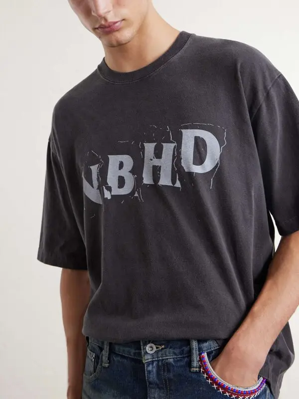 NEIGHBORHOOD Logo-printed Cotton-jersey T-shirt