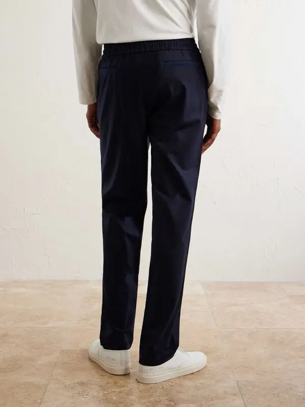 Sease Mindset Straight-leg Stretch Virgin Wool Flannel Trousers