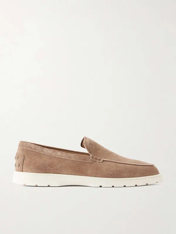 TOD'S Gommino Suede Loafers - Brown