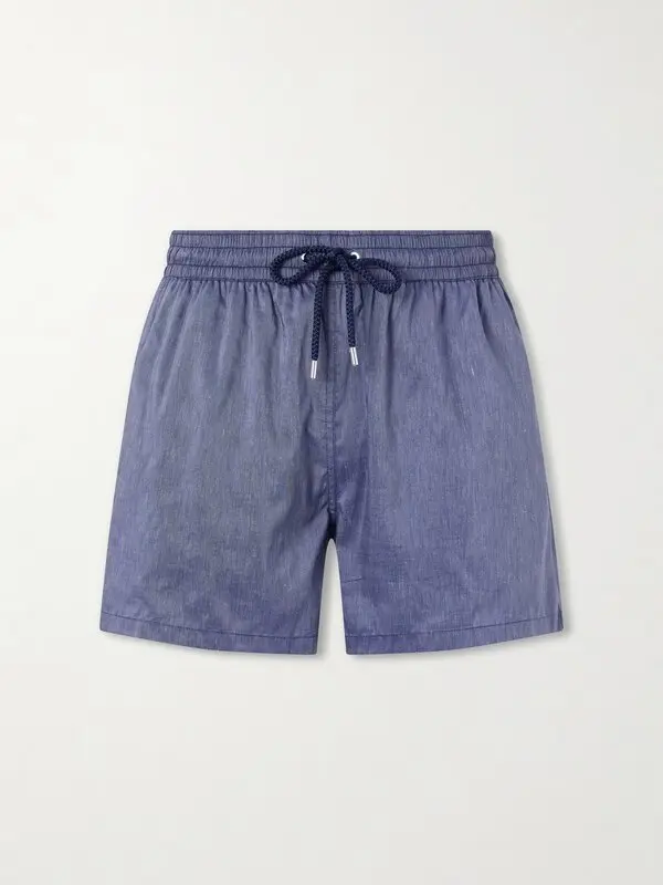 Frescobol Carioca Rio Straight-leg Swim Shorts - Blue