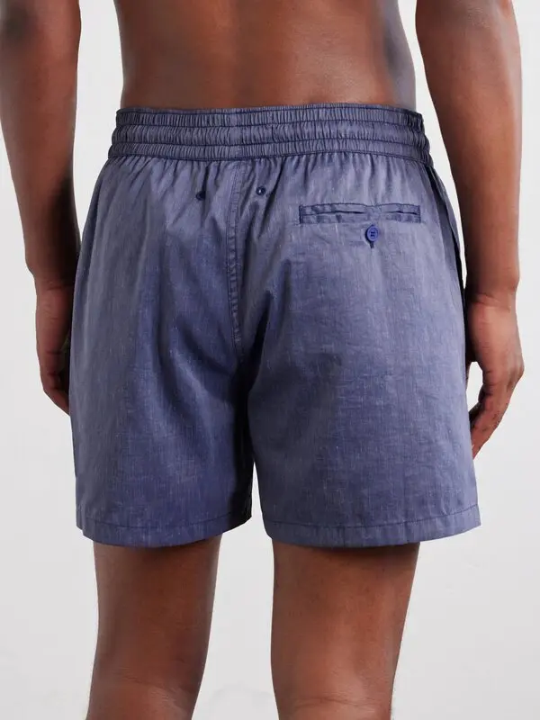 Frescobol Carioca Rio Straight-leg Swim Shorts - Blue