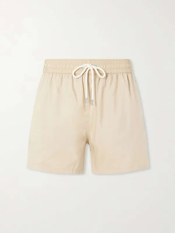 Frescobol Carioca Rio Straight-leg Linen Blend Swim Short