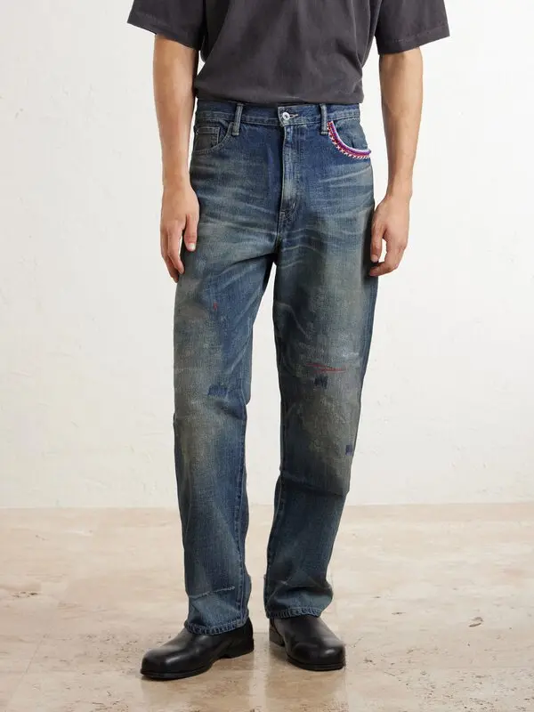 NEIGHBORHOOD Savage Straight-leg Jeans - Blue