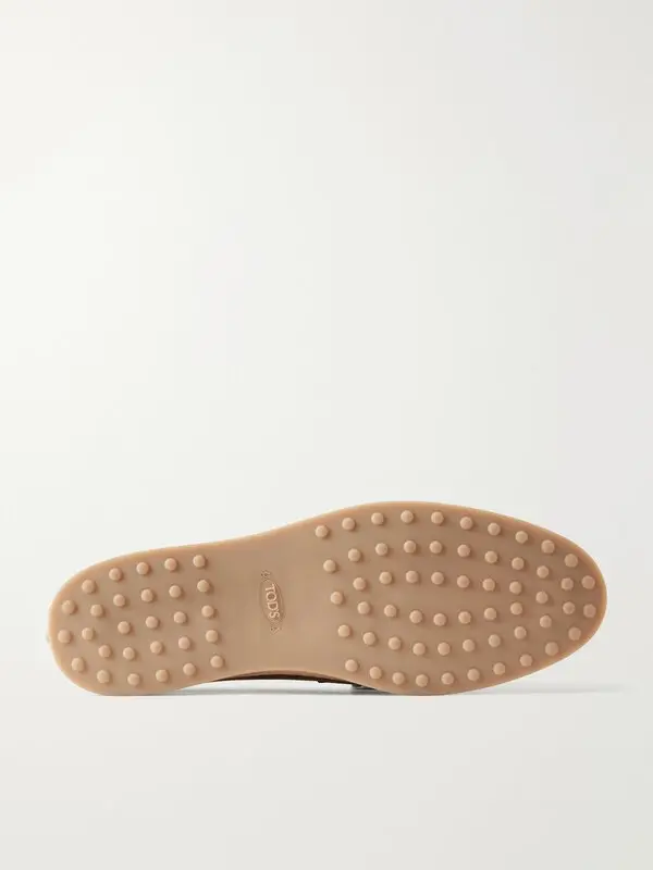 TOD'S Suede Espadrille Loafers