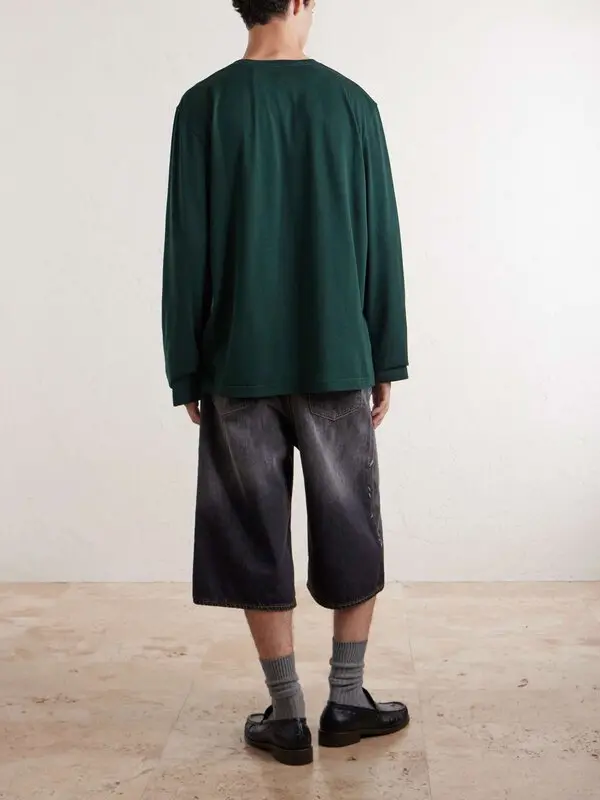 Acne Studios Logo-embroidered Cotton-jersey T-shirt