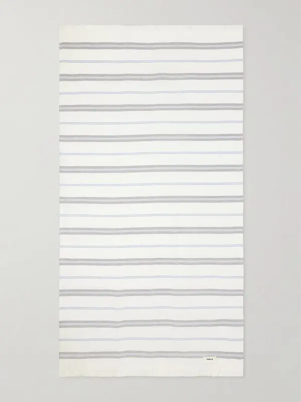 TEKLA Striped Cotton Sarong - Multi