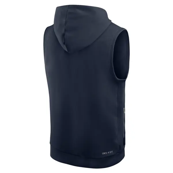 Nike Atlanta Braves Authentic Collection Standard Issue Sleeveless Pullover Hoodie - Blue