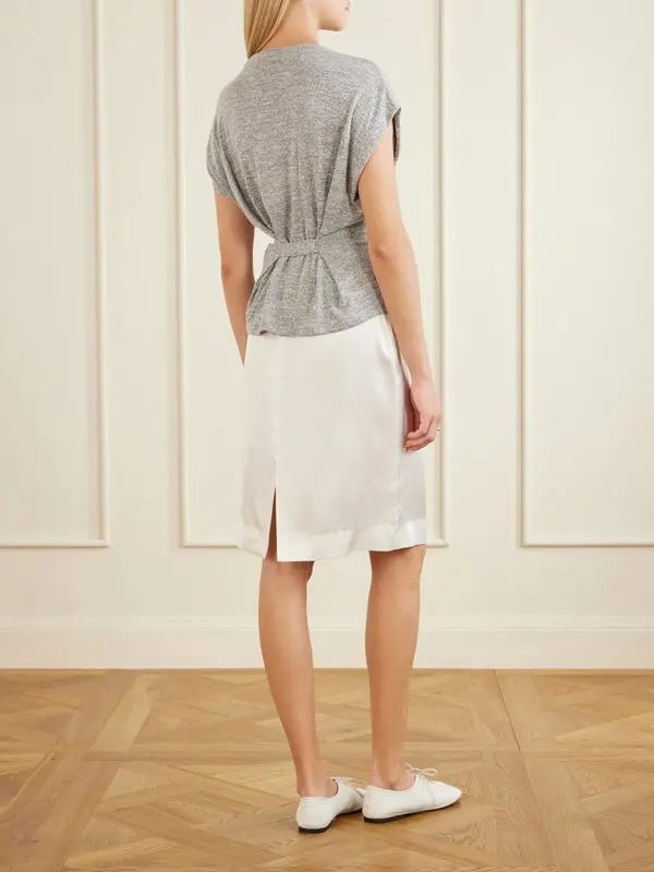 Proenza Schouler White Label Reeva" Jersey T-shirt - Gray