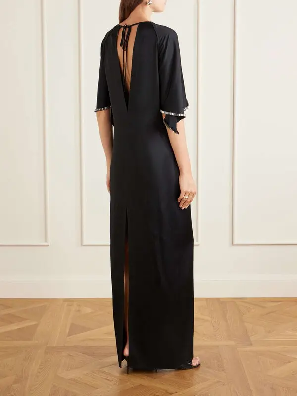 Stella McCartney Embellished Satin Maxi-dress