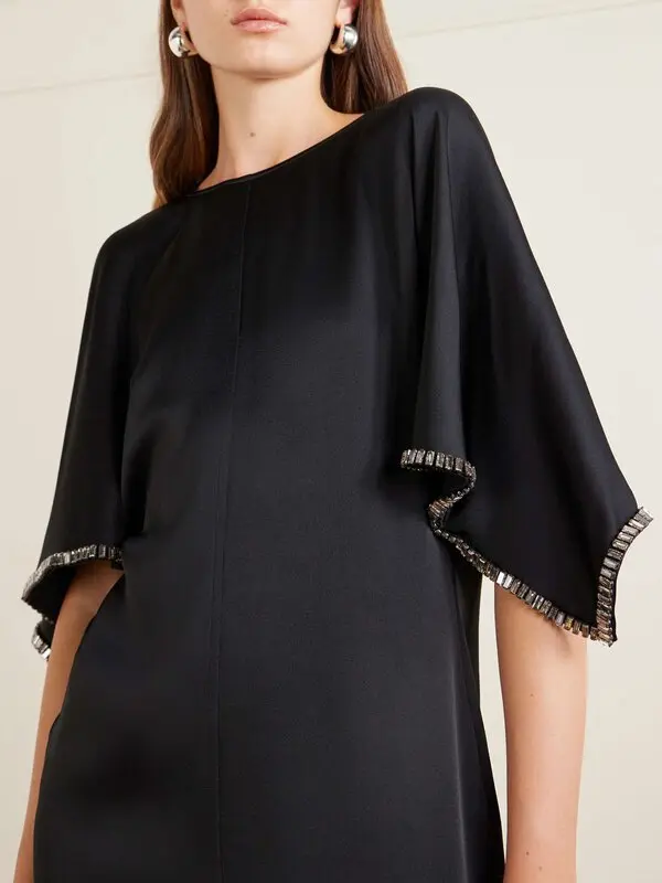 Stella McCartney Embellished Satin Maxi-dress