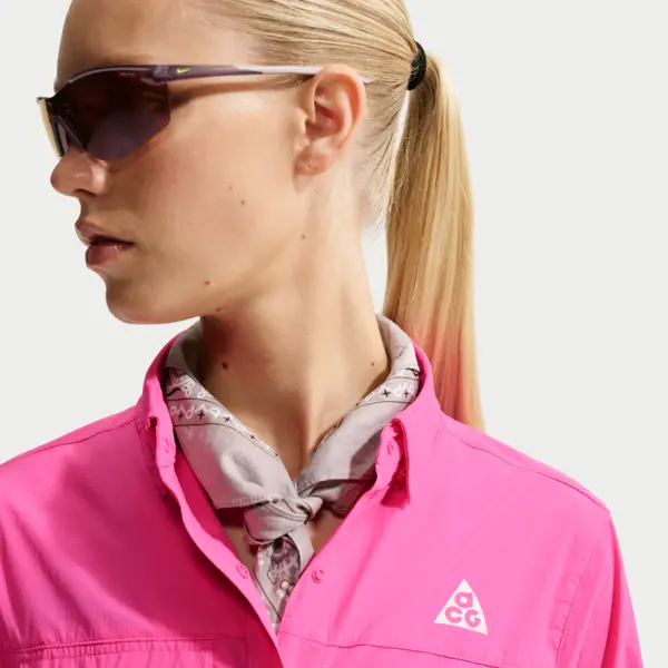 Nike Aireez" Button-up Long-sleeve Top