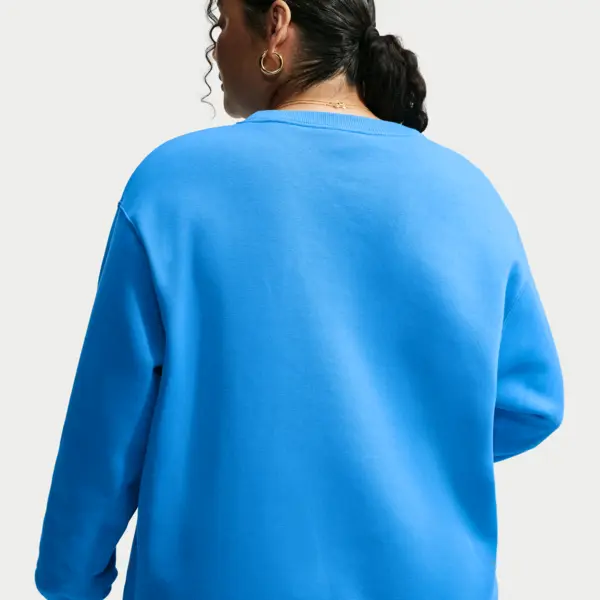 Nike Phoenix Fleece Oversized Crew-neck Sweatshirt - Blue