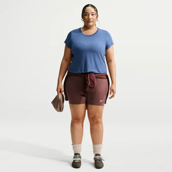 Nike Chill Knit Cropped T-shirt - Blue