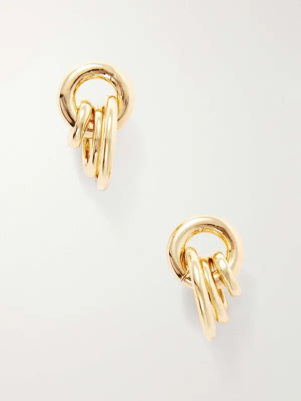 LAURA LOMBARDI Aria -toned Hoop Earrings