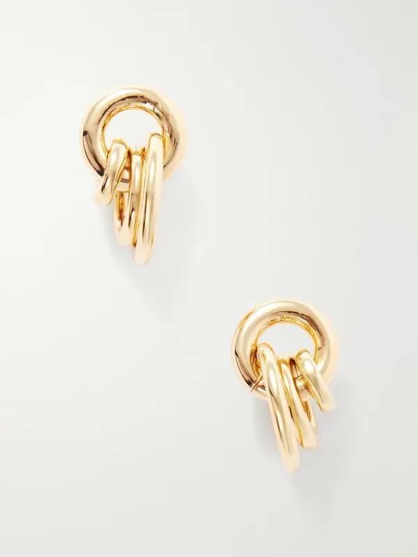 LAURA LOMBARDI Aria Hoop Earrings - Gold