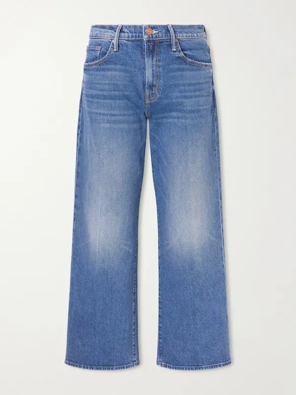 MOTHER The Mid Rise Maven Flood Wide-leg Jeans