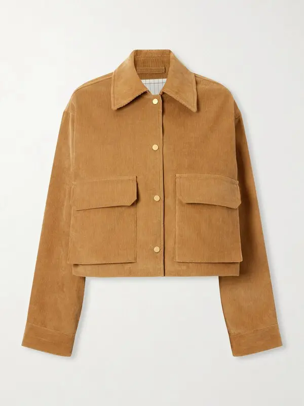 Maria Mcmanus Organic Cotton Cropped Corduroy Jacket