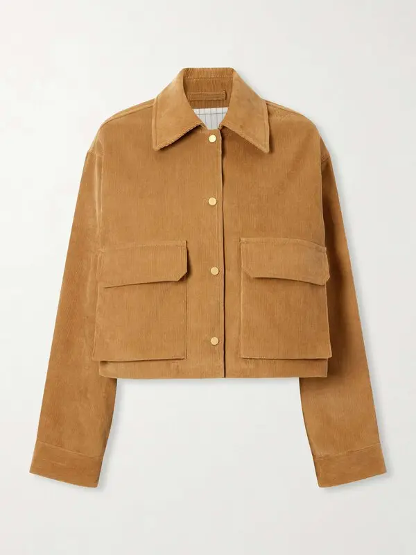 Maria Mcmanus Organic Cotton Ribbed Cropped Jacket