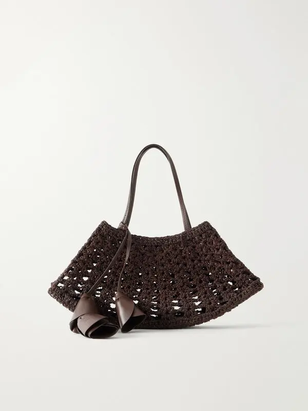 Magda Butrym Maya Crocheted Shoulder Bag - Brown
