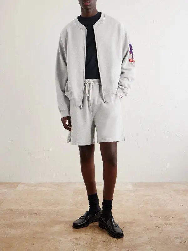 CHERRY LOS ANGELES Logo Embroidered Cotton Shorts