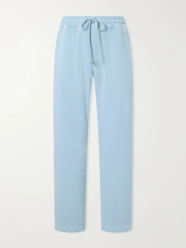 CHERRY LOS ANGELES Cotton-fleece Drawstring Sweatpants - Blue