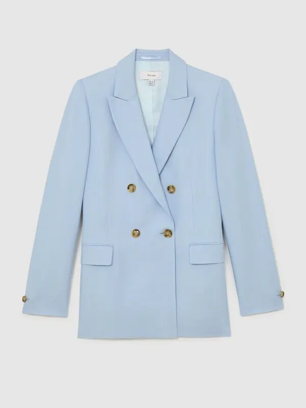 REISS Magda Double-breasted Peak-lapel Suit Jacket
