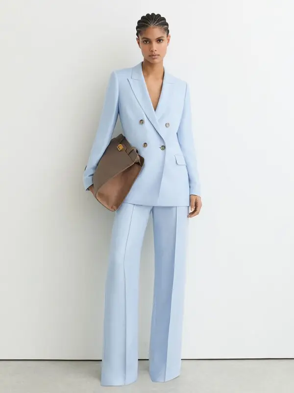 REISS Magda Double-breasted Peak-lapel Suit Jacket