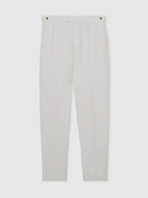 REISS Atlantic Tailored Tailored Fit Linen-twill Classic-fit Suit Trousers