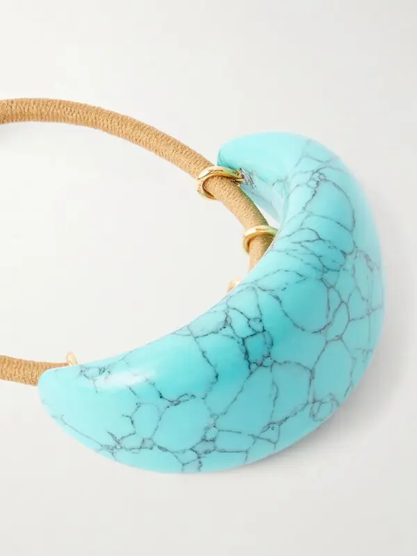 JENNIFER BEHR Winona Resin-embellished Hair Tie - Blue