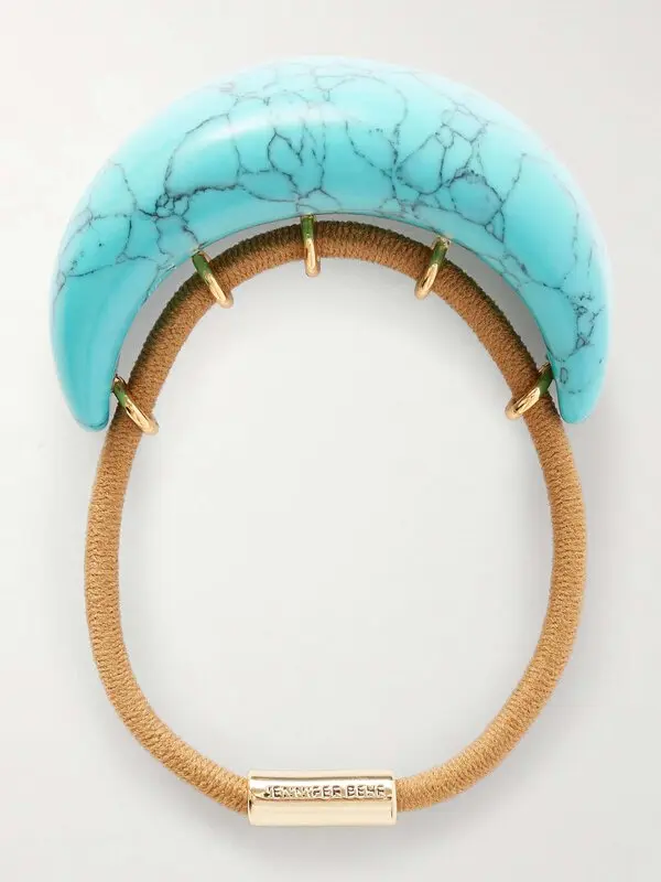 JENNIFER BEHR Winona Resin Hair Tie - Turquoise