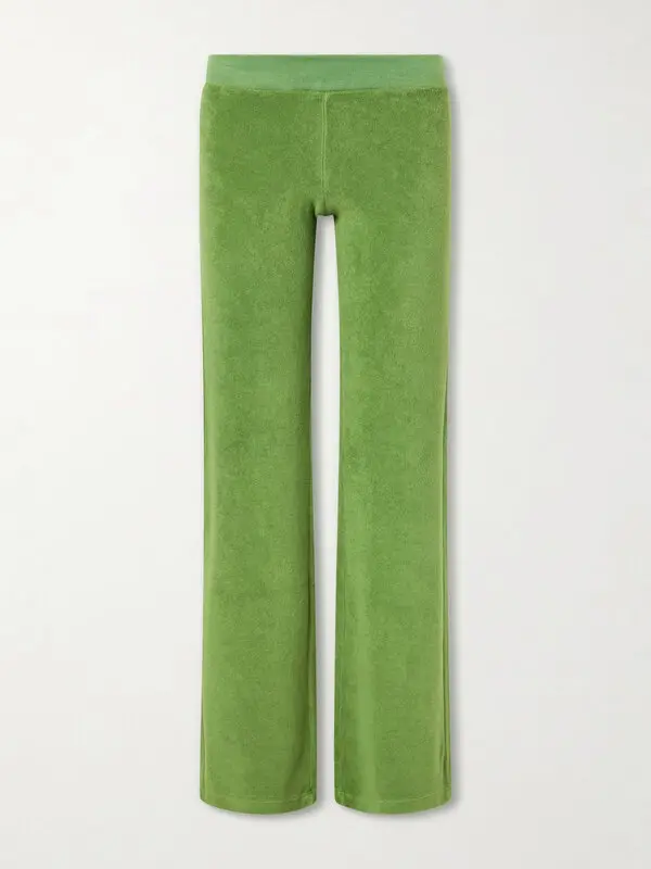 Eterne Cotton-blend Wide-leg Terry Cloth Lounge Pants