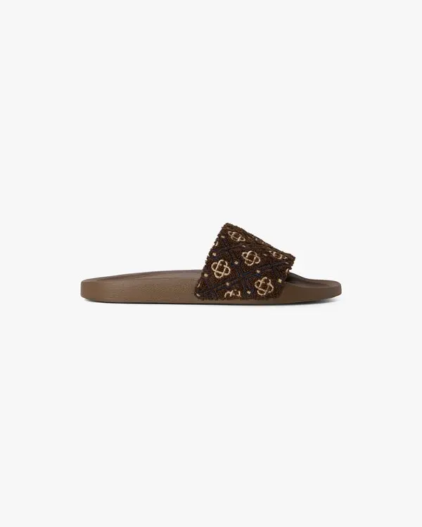 Casablanca Monogram Pool Slides
