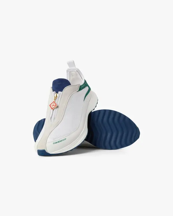 Casablanca White & Stade Zip Sneaker
