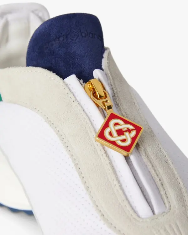 Casablanca White & Stade Zip Sneaker