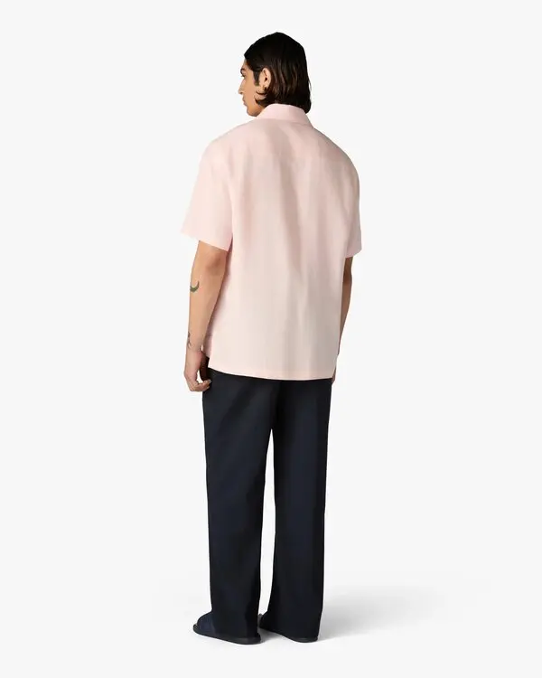 Casablanca Phantasmagoria Embroidered Short Sleeve Shirt - Pink