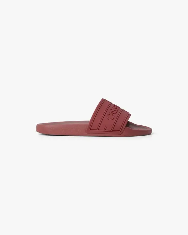 Casablanca Burgundy Logo Pool Slides